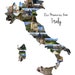 Personalized Italy Map Photo Collage - Vacation Keepsake - Custom Made ...