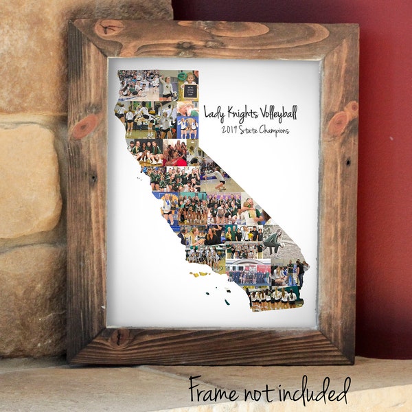 Framed California Map - Etsy