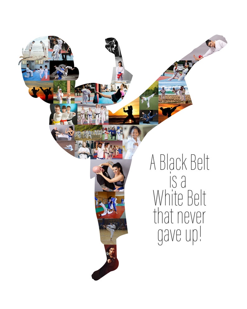 Karate Photo Collage Personalized Sensei Appreciation Gift - Etsy