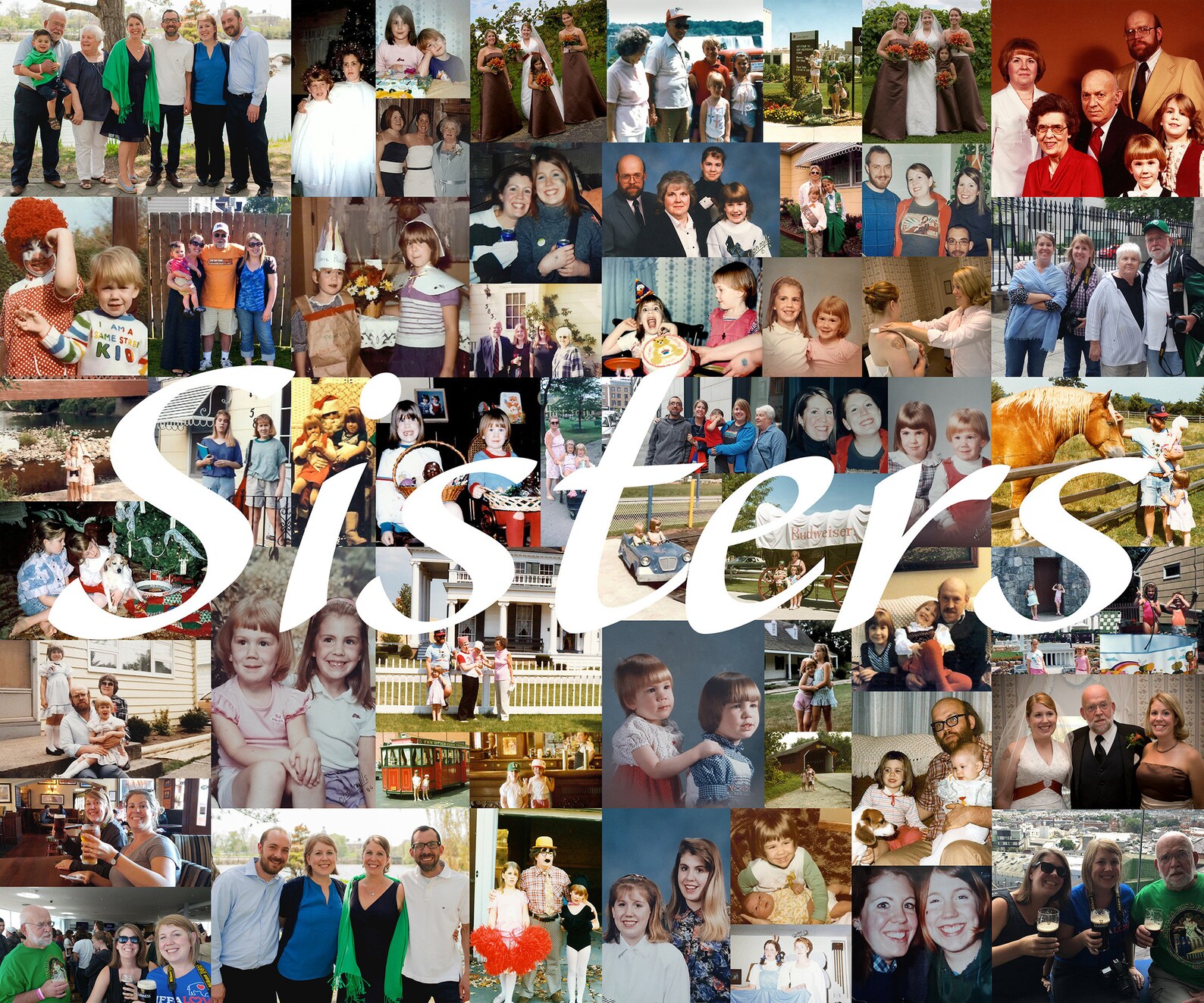 Gift for Sister Personalized Sisters Photo Collage - Etsy