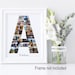 Letter A Photo Collage Personalized Monogram Picture Collage - Etsy