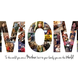 Personalized Mother's Day Gift Idea, MOM Photo Collage - Custom Made ...