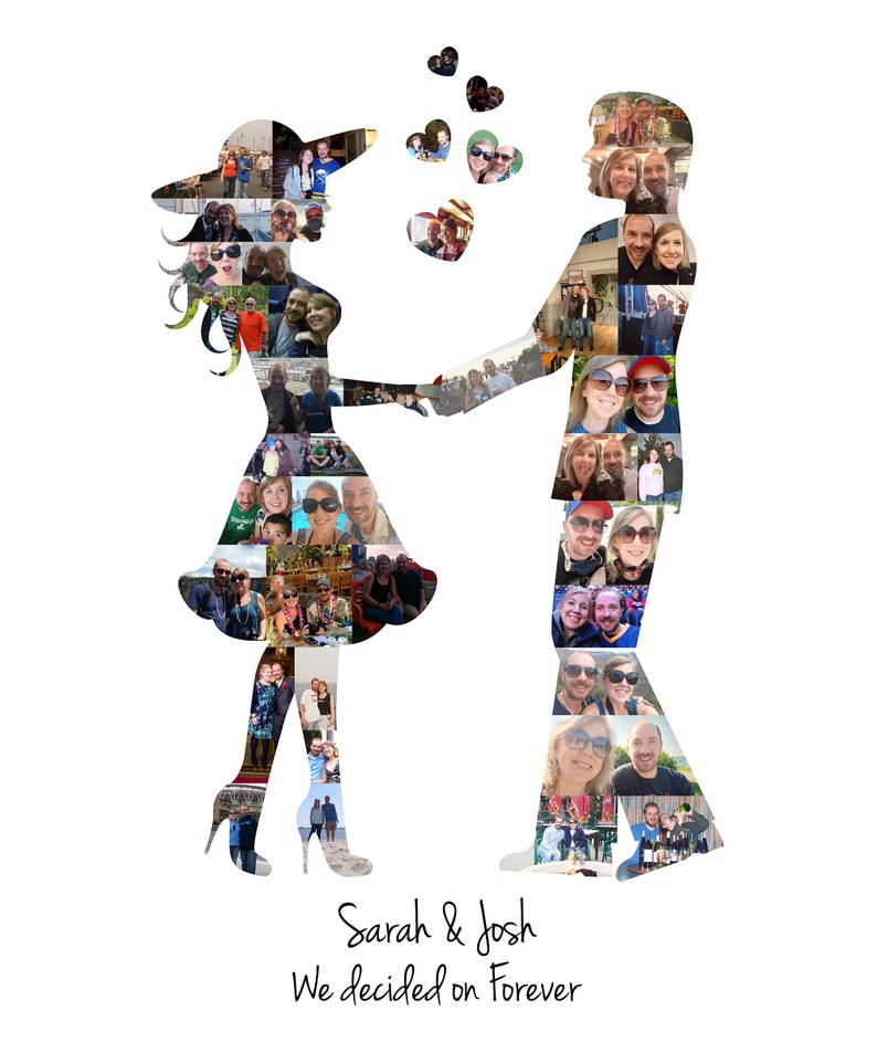 Couple in Love Photo Collage - Custom Made With Your Digital Pictures ...