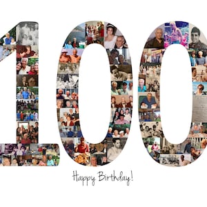 100th Birthday Party Decoration, 100th Anniversary or Milestone Gift ...