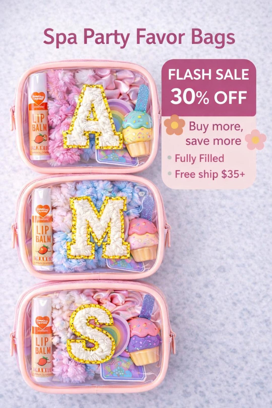 Personalized Party Bags for Girls, Favors for Girls, Pamper Gift Set ...