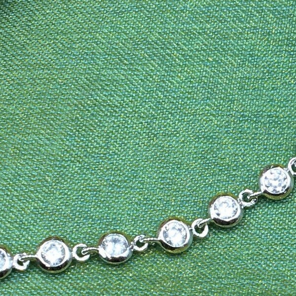 Bezel Set Diamond Necklace - Etsy