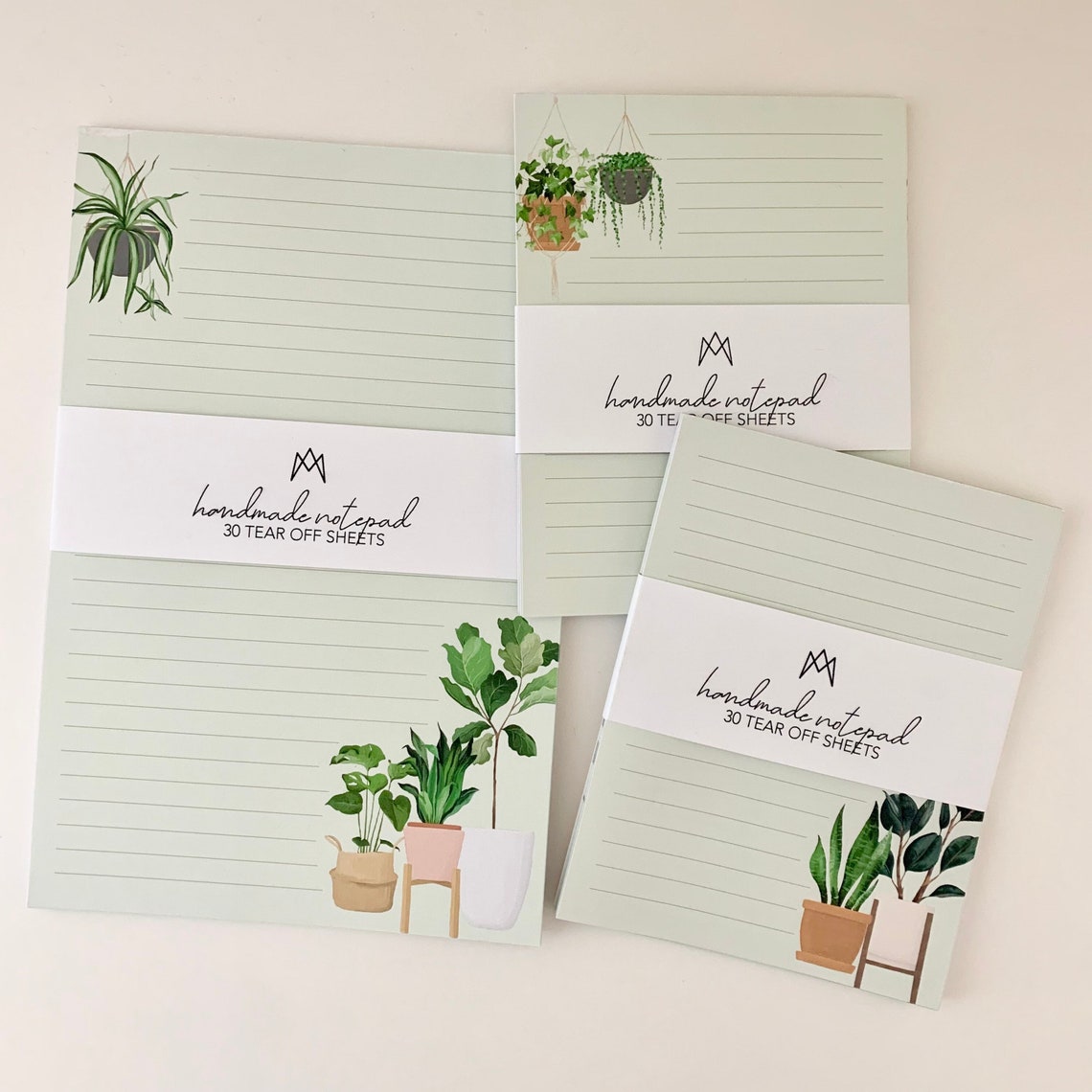 Notepads Houseplants Plants Indoor Plants Memo Pad to - Etsy
