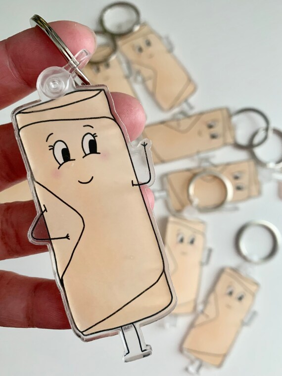 Acrylic Keychain Lumpia Girl Philippines Filipino Pinoy | Etsy