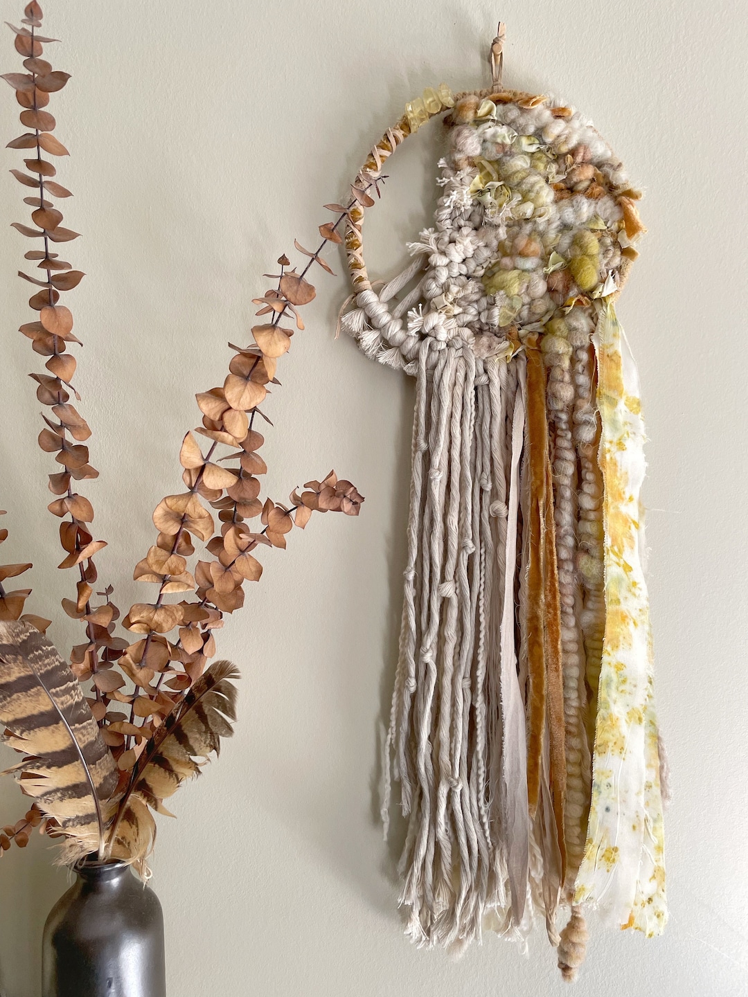 Textured Wall Hanging • Woven Tapestry • Boho Weaving • Macraweave ...