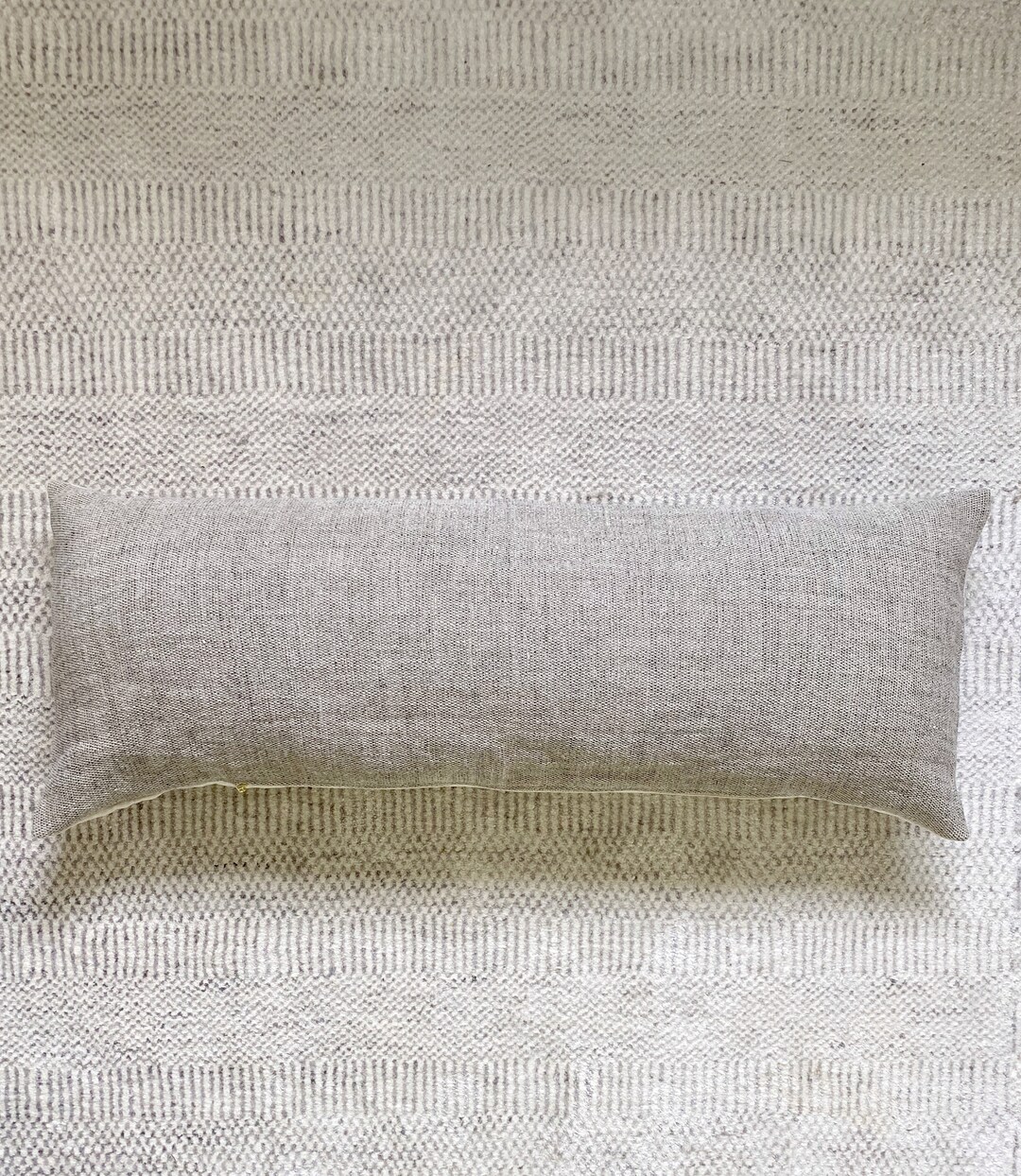 Belgian Linen Pillow Case Scorched Linen Lumbar Designer - Etsy