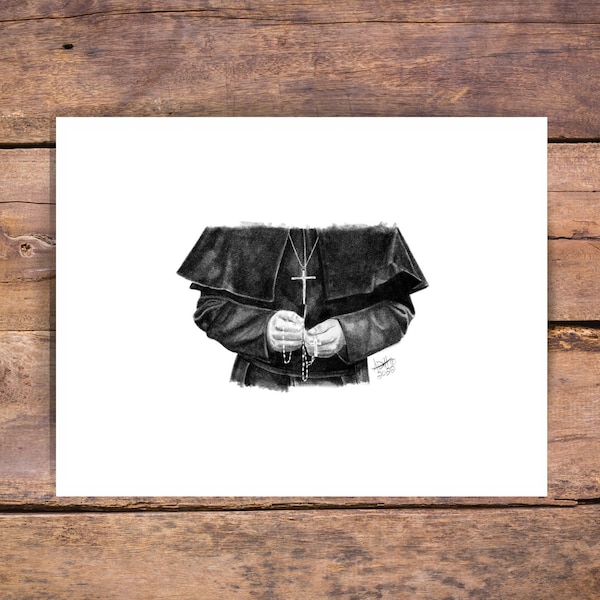 Black and White Catholic Art - Etsy