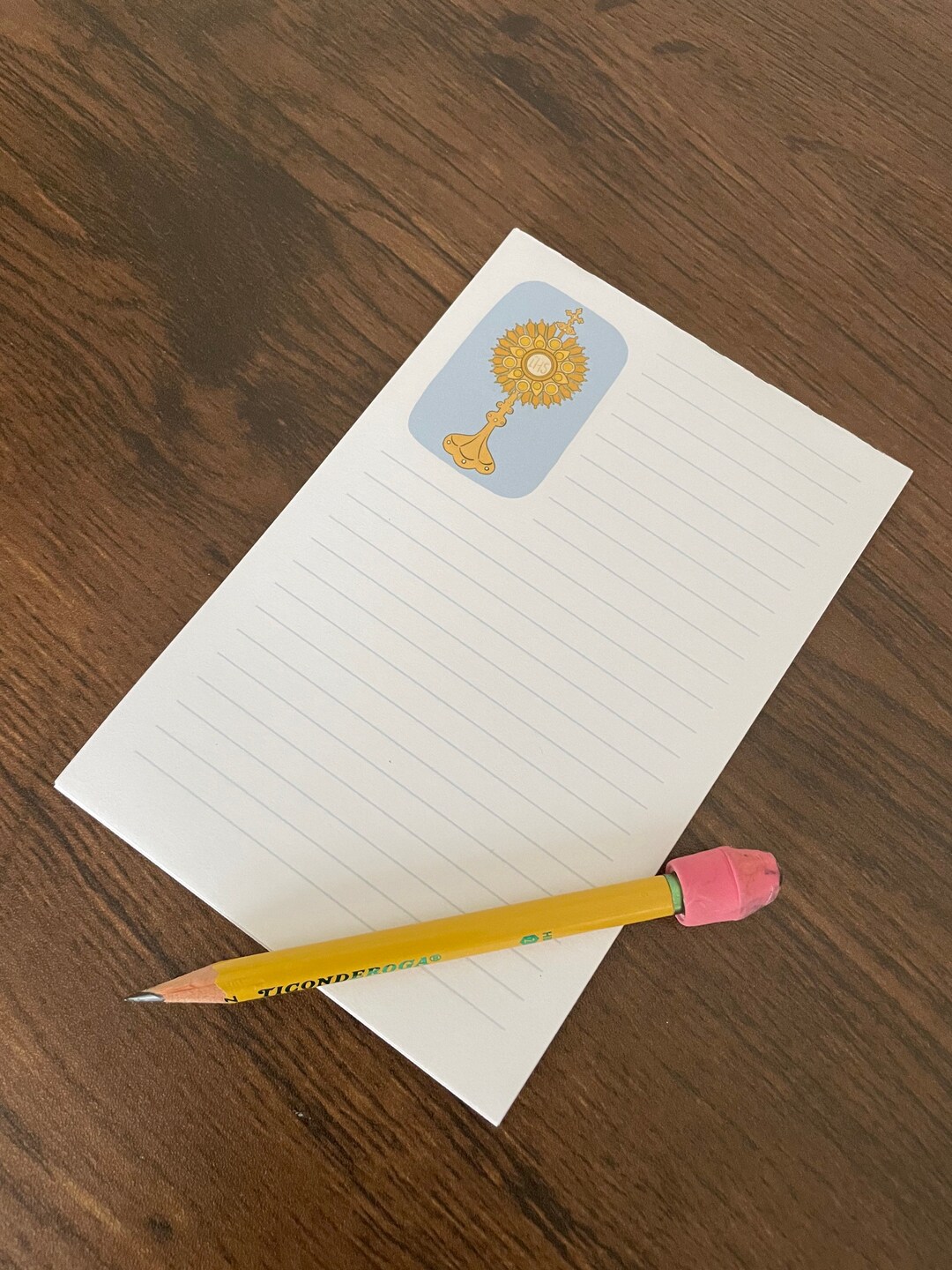 Monstrance Notepad Yearly Catholic Church Theme, Liturgical Living ...