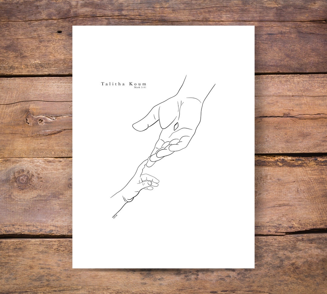 Talitha Koum Mark 5:41 Catholic Wall Art, Cumi, Traditional Catholic, Latin Mass, Catholic Gift ...