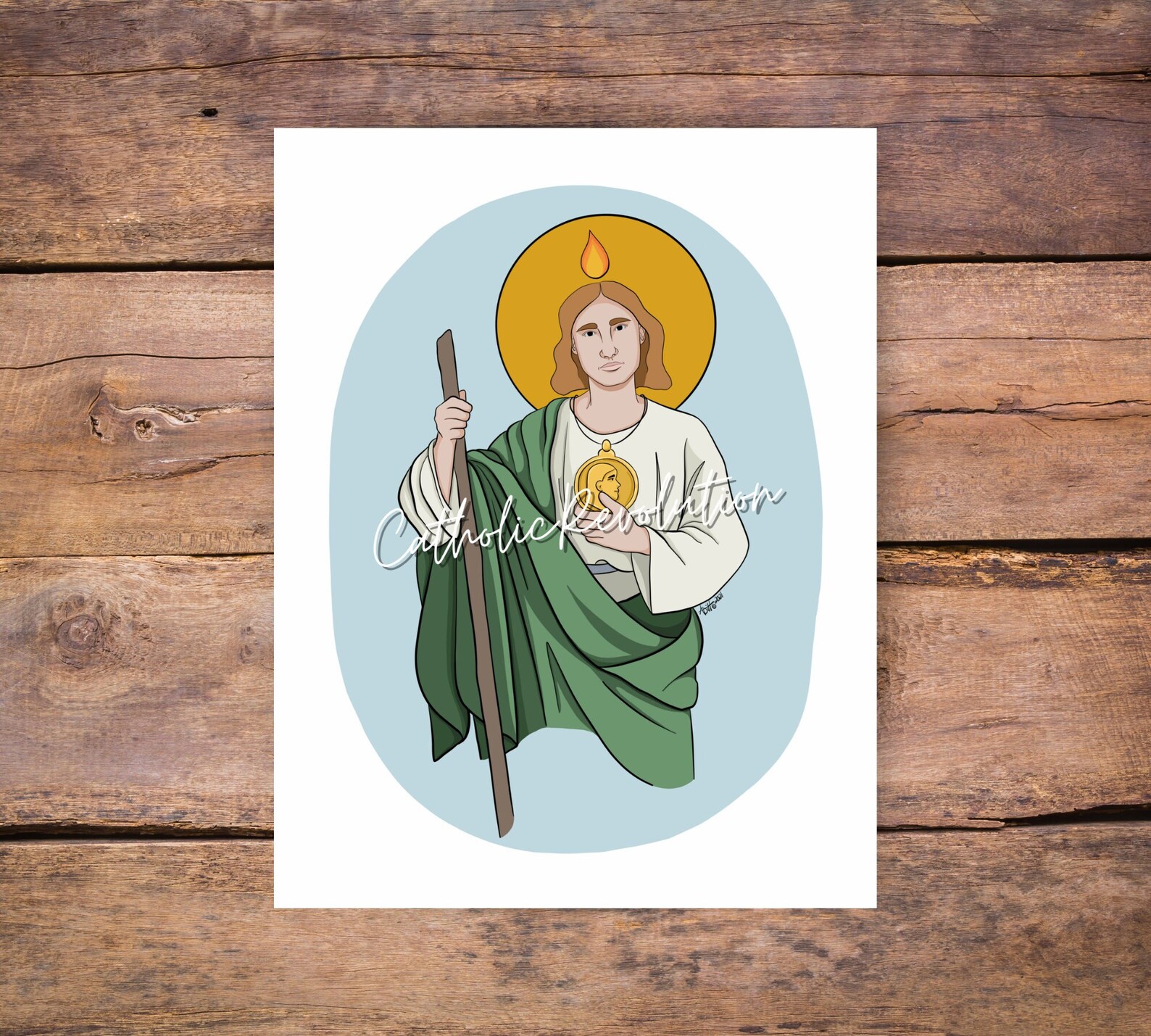 Digital St. Jude Print- Catholic Kids Activity, Catholic Homeschool ...