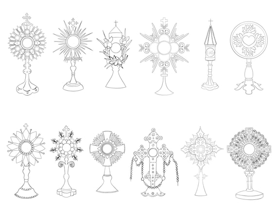 Monstrance Drawing