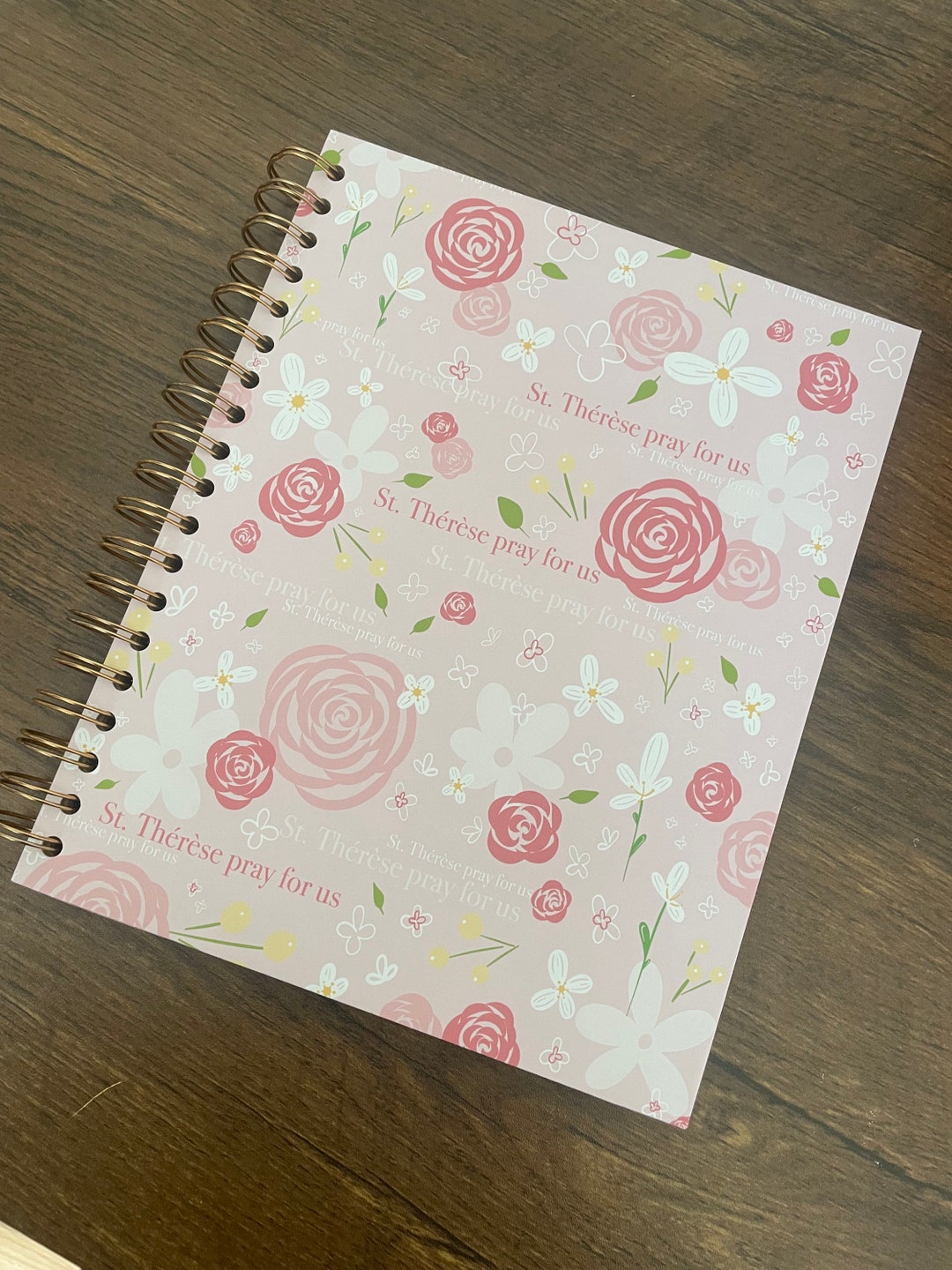 St. Therese Blank Notebook- Catholic Scrapbook, Sketchbook, Traditional ...