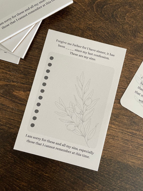 Catholic Confession Traditional