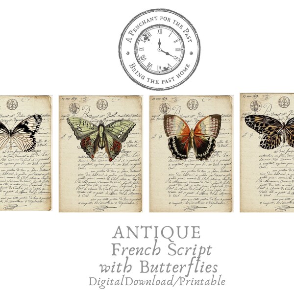 French Script - Etsy