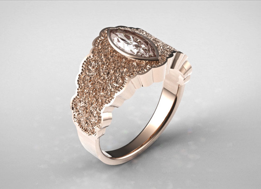 Marquise Diamond Engagement Ring Marquise Lace Ring Marquise - Etsy