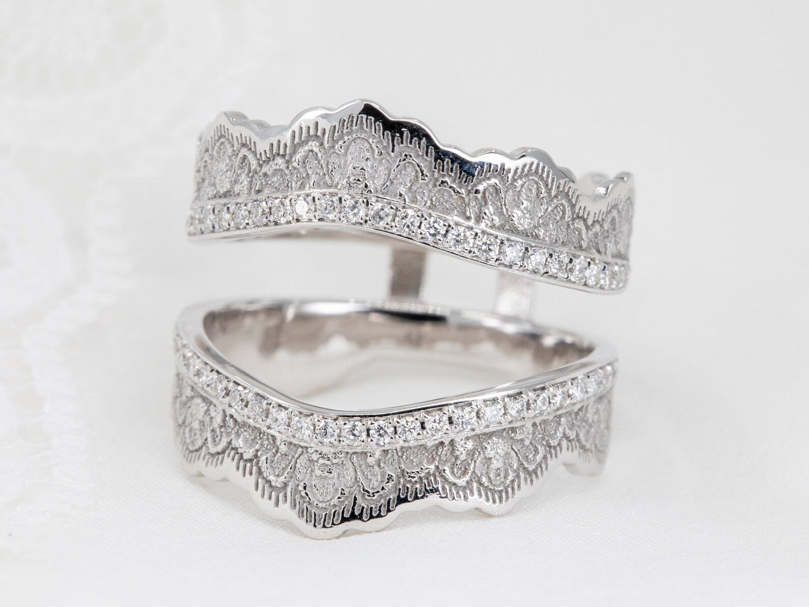 Diamond Ring Enhancer Diamond Ring Guard Gold Diamond - Etsy