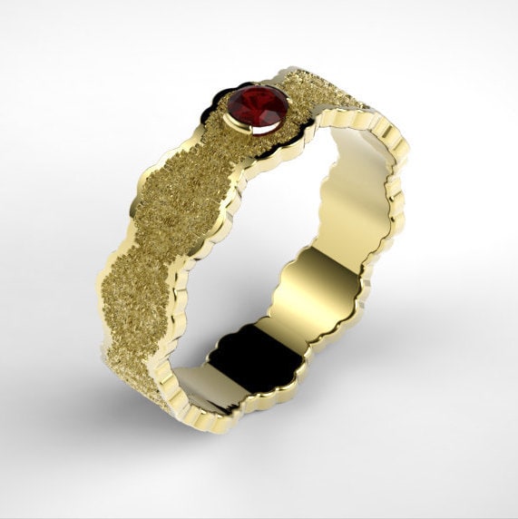 Ruby Engagement Ring Ruby Lace Ring Solitaire Ruby Ring - Etsy