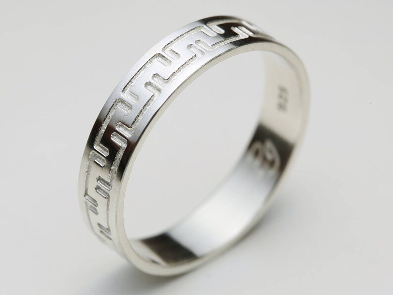Silver Men's Wedding Band Promise Rings for Men Promise - Etsy