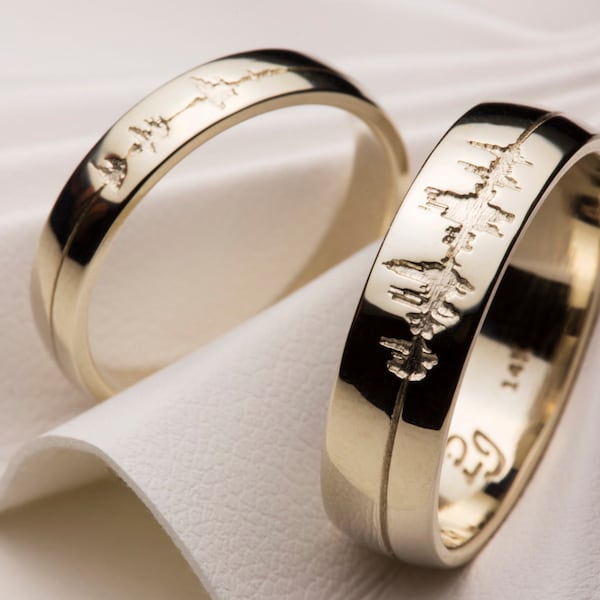Sound Wedding Rings - Etsy