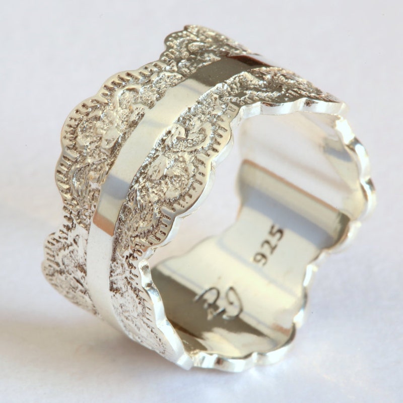 Wide Band Rings for Women - Etsy