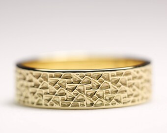 18k Gold Mens Ring - Etsy