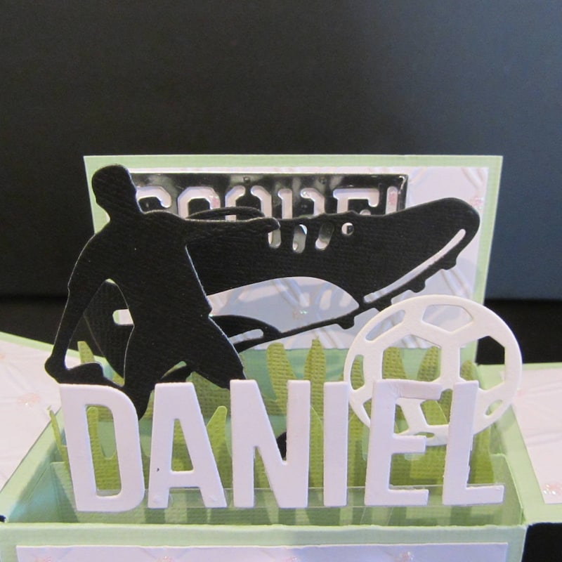 Soccer 3d Card - Etsy