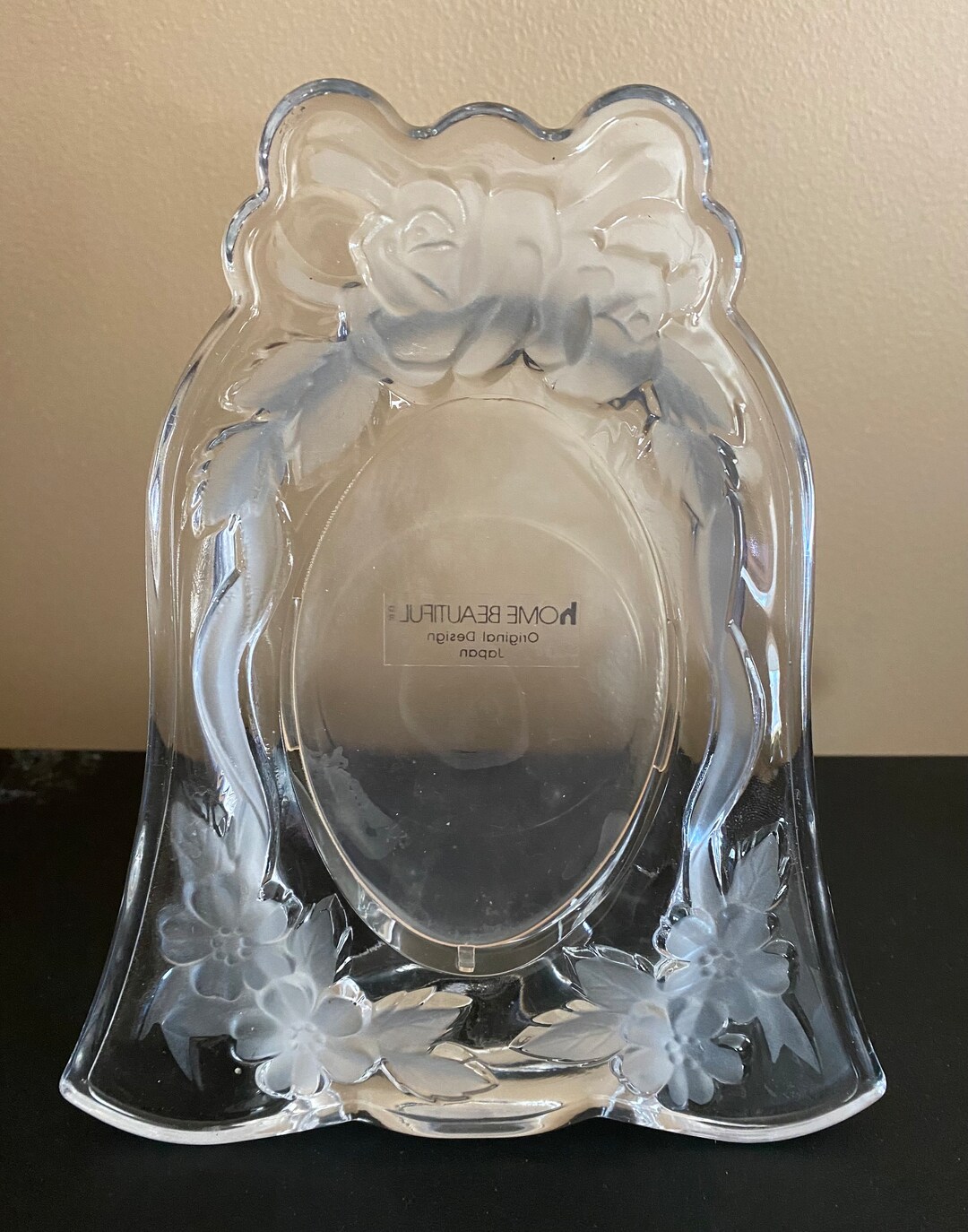 Vintage Lead Crystal Wedding Bell Photo Frame by Home Beautiful - Etsy