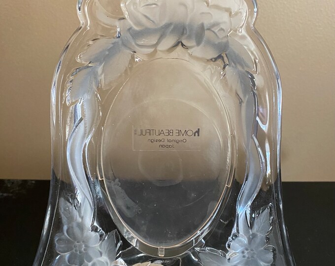 Vintage Lead Crystal Wedding Bell Photo Frame by Home Beautiful - Etsy