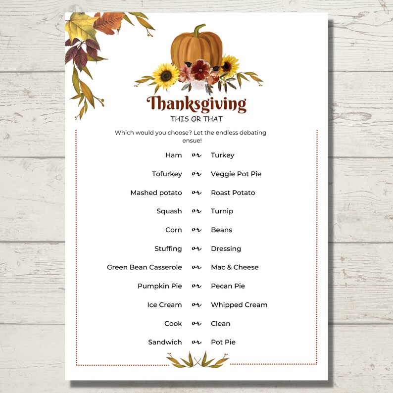 Thanksgiving Printable Games, Thanksgiving This or That, Word Scramble ...