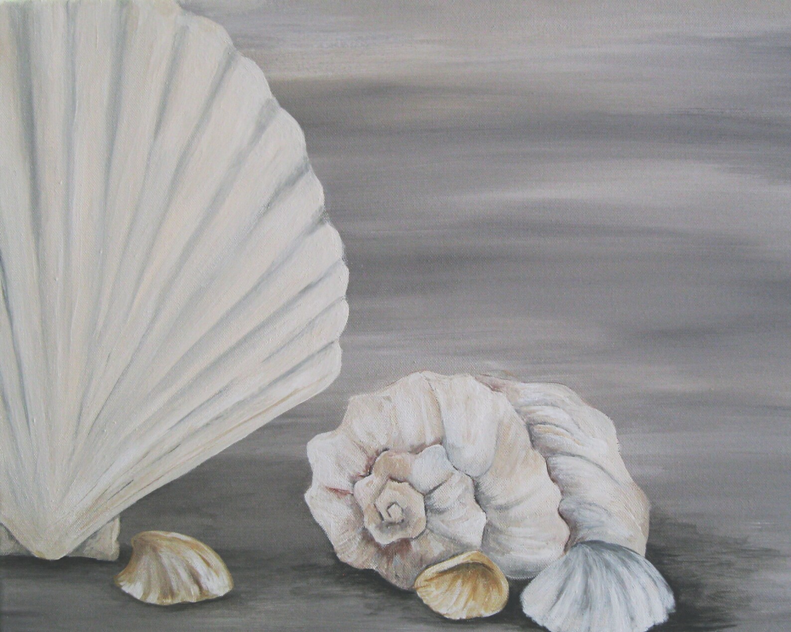 Printable Seashell Art, Seashell Art Painting, Seashell Wall Art - Etsy