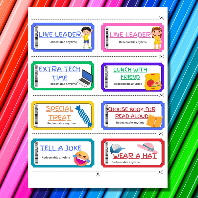 Classroom Coupons - Etsy