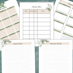 Printable Bible Study Planner, Digital Bible Study Planner, Bible ...
