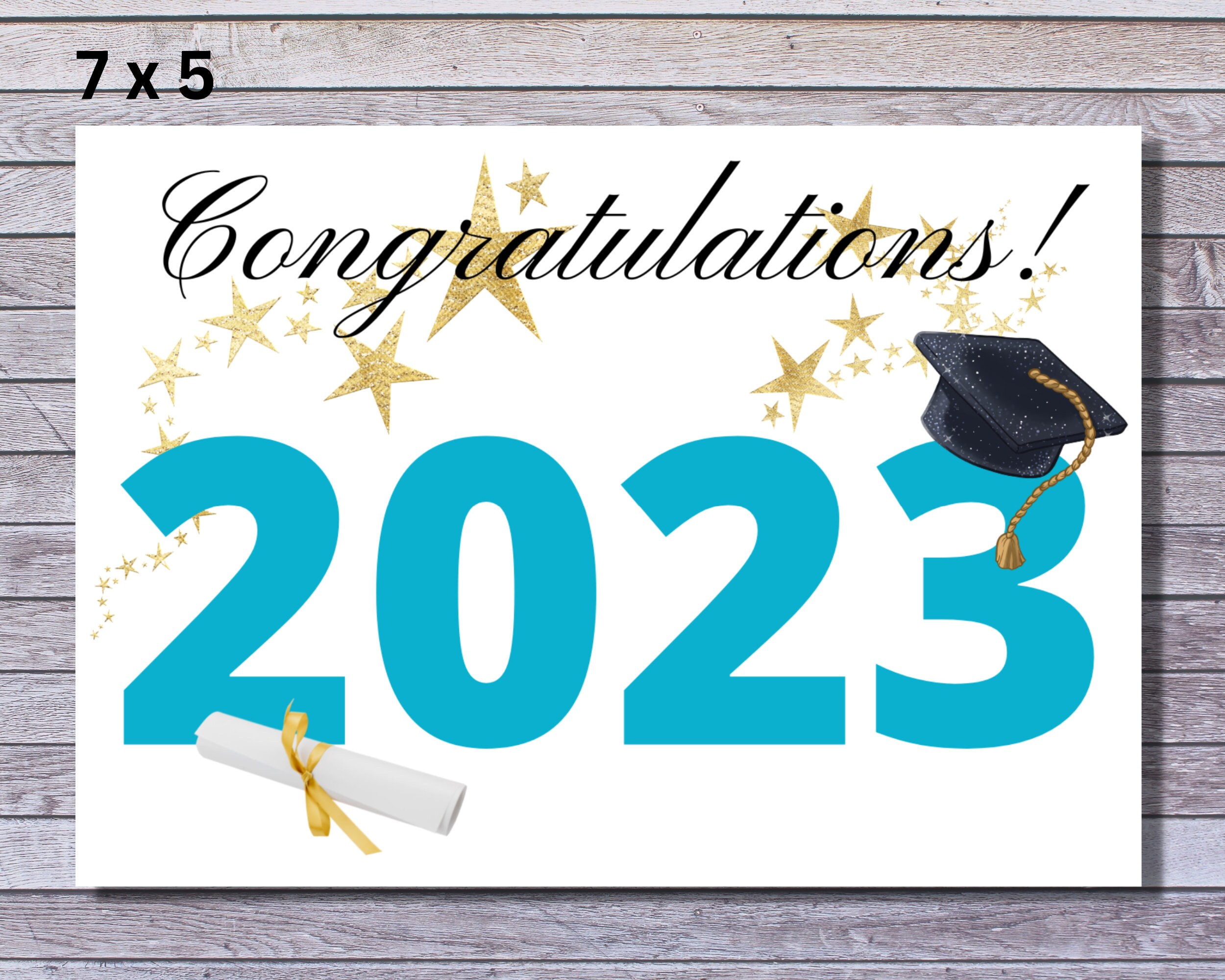 Graduation Printable Card, Congratulations 2023 Card, Congrats Card ...