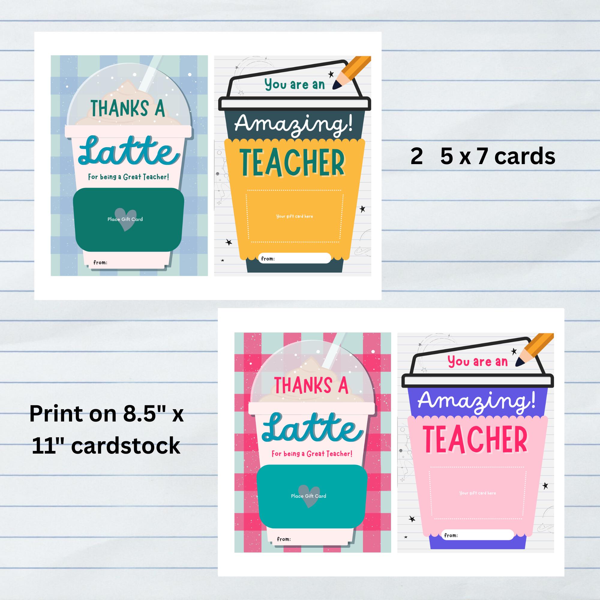 Teacher Appreciation Gift Card Holder, Teacher Appreciation Gift Card ...
