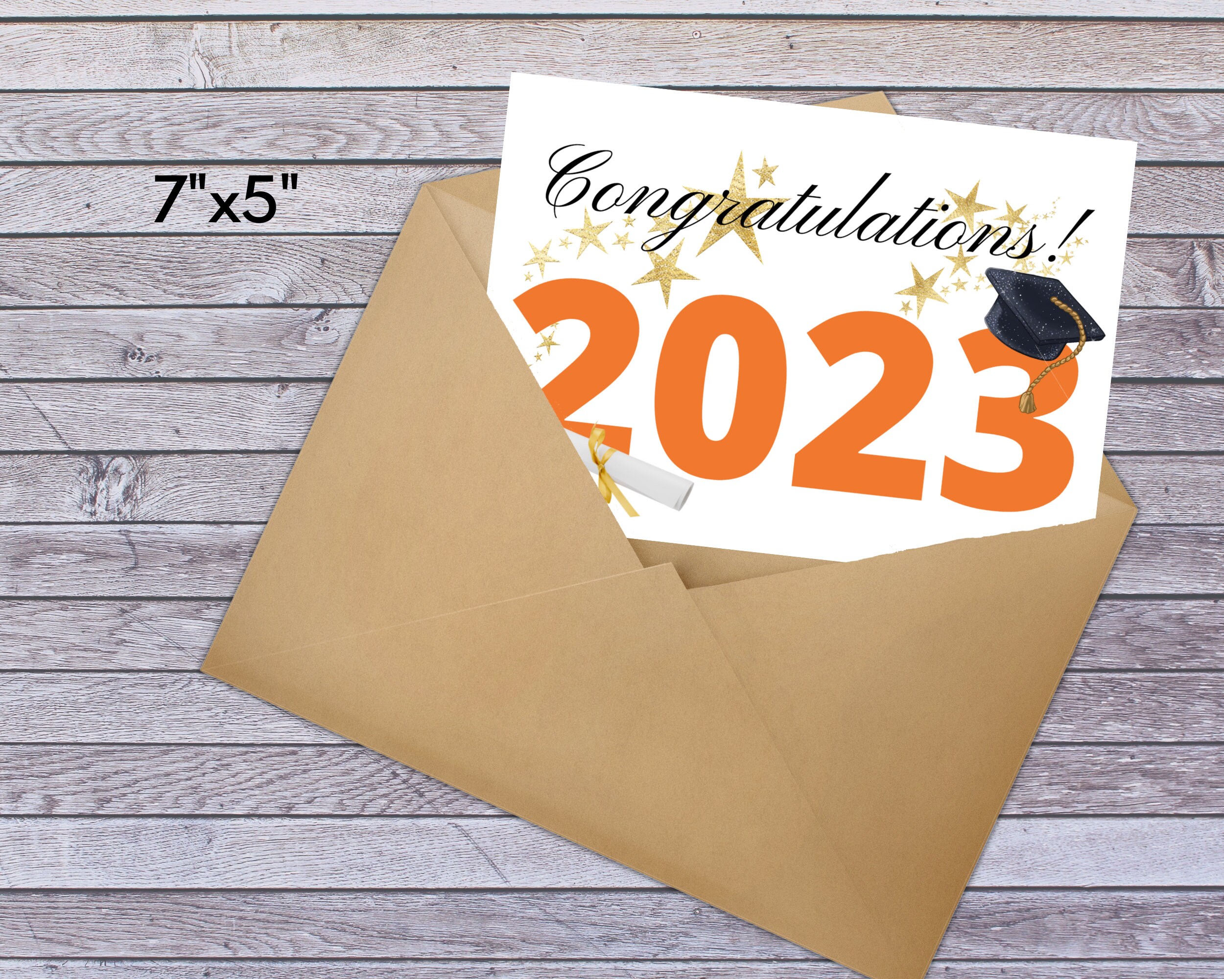 Graduation Printable Card, Congratulations 2023 Card, Congrats Card ...