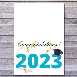 Graduation Printable Card, Congratulations 2023 Card, Congrats Card ...