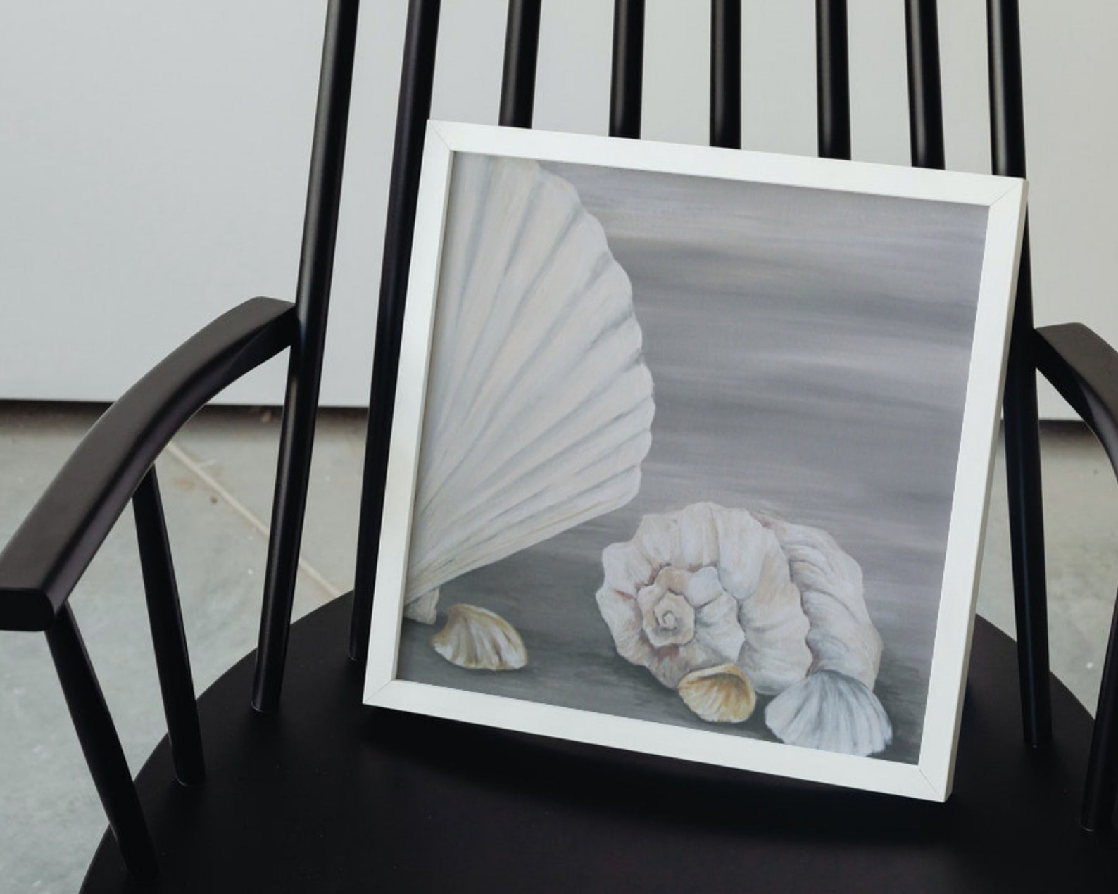 Printable Seashell Art, Seashell Art Painting, Seashell Wall Art - Etsy