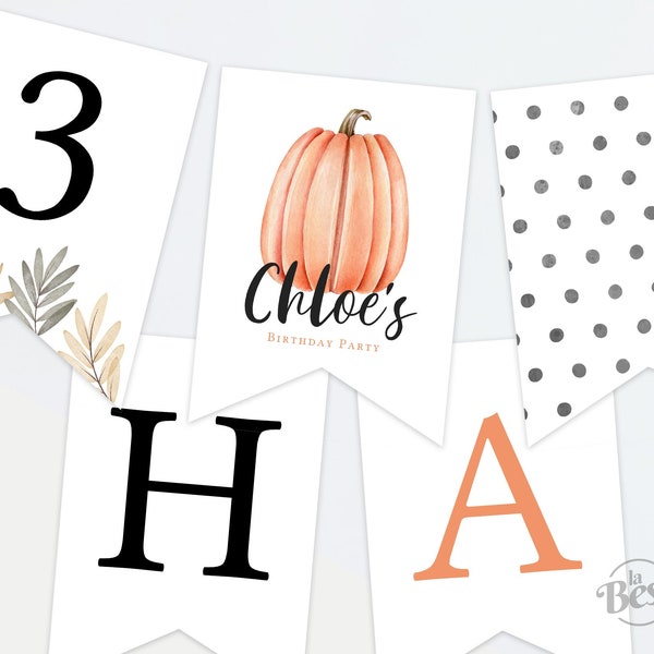 Fall Birthday Banner - Etsy