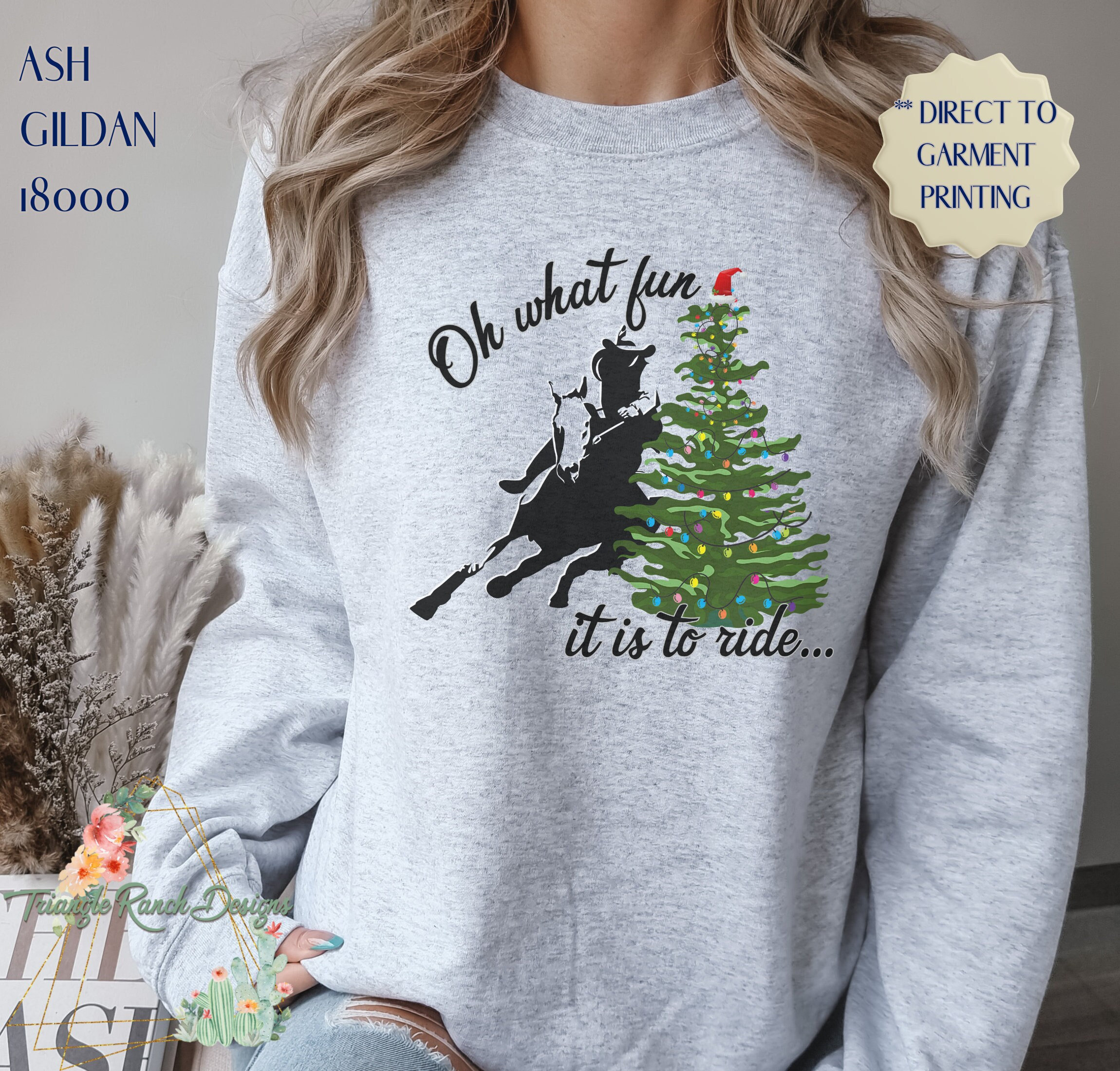 Barrel Racing Christmas Sweater,barrel Racer Shirt,christmas Horse,turn ...
