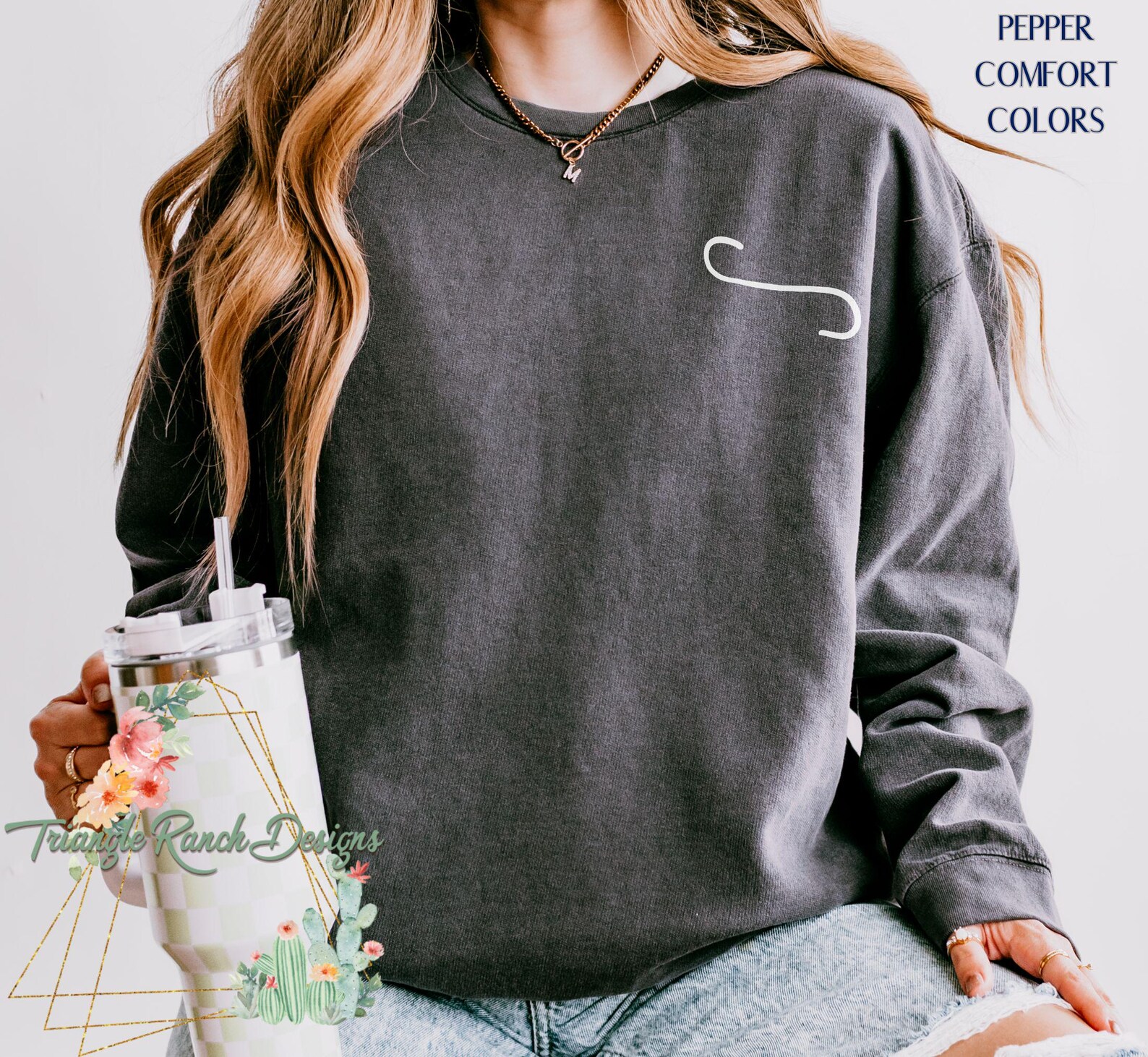 Comfort Colors Cattle Brand Sweatshirt, Ranch Cow Brand Top, Cattle ...