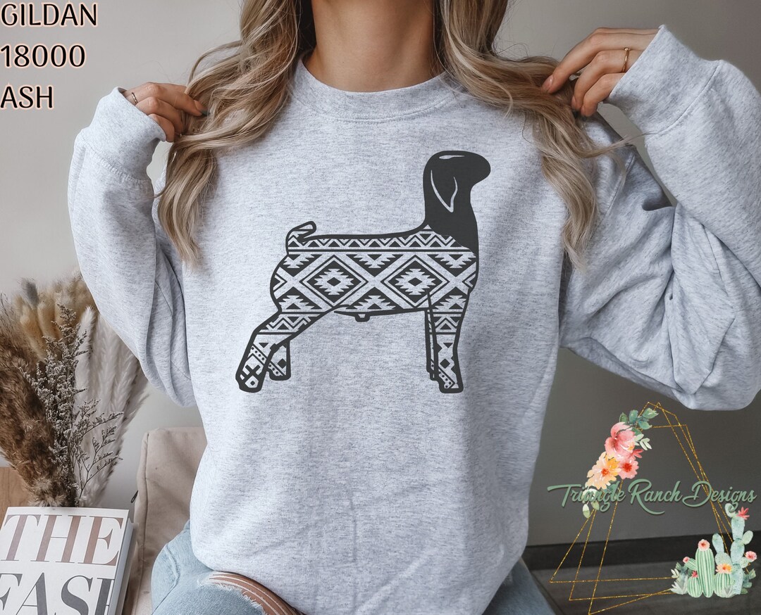 Show Goat Sweatshirt Show Goat Tee Livestock Stock Show Tee Boer Goat ...