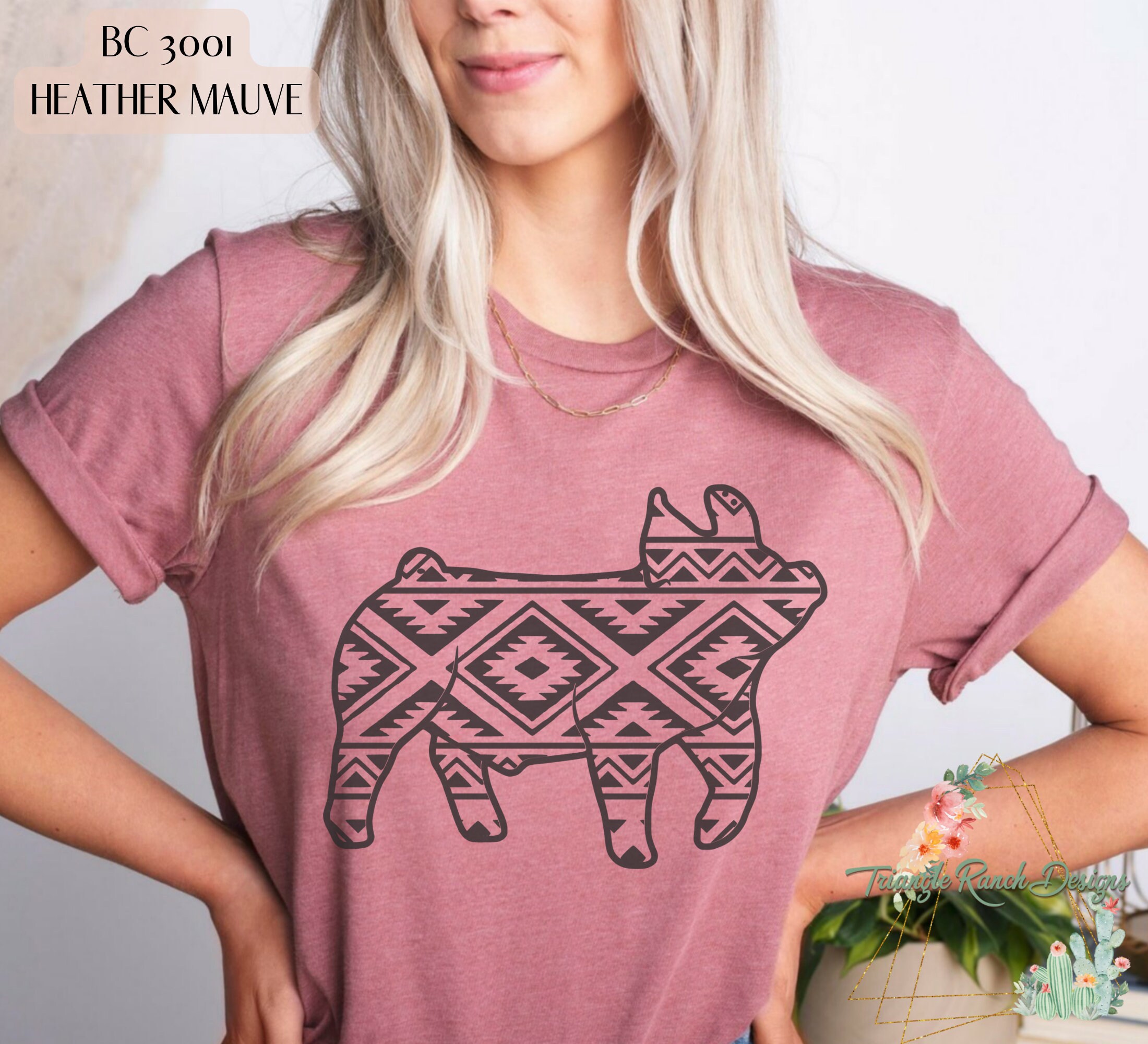 Aztec Show Pig Tee Livestock T-shirt Stock Show Shirt Show Pig - Etsy