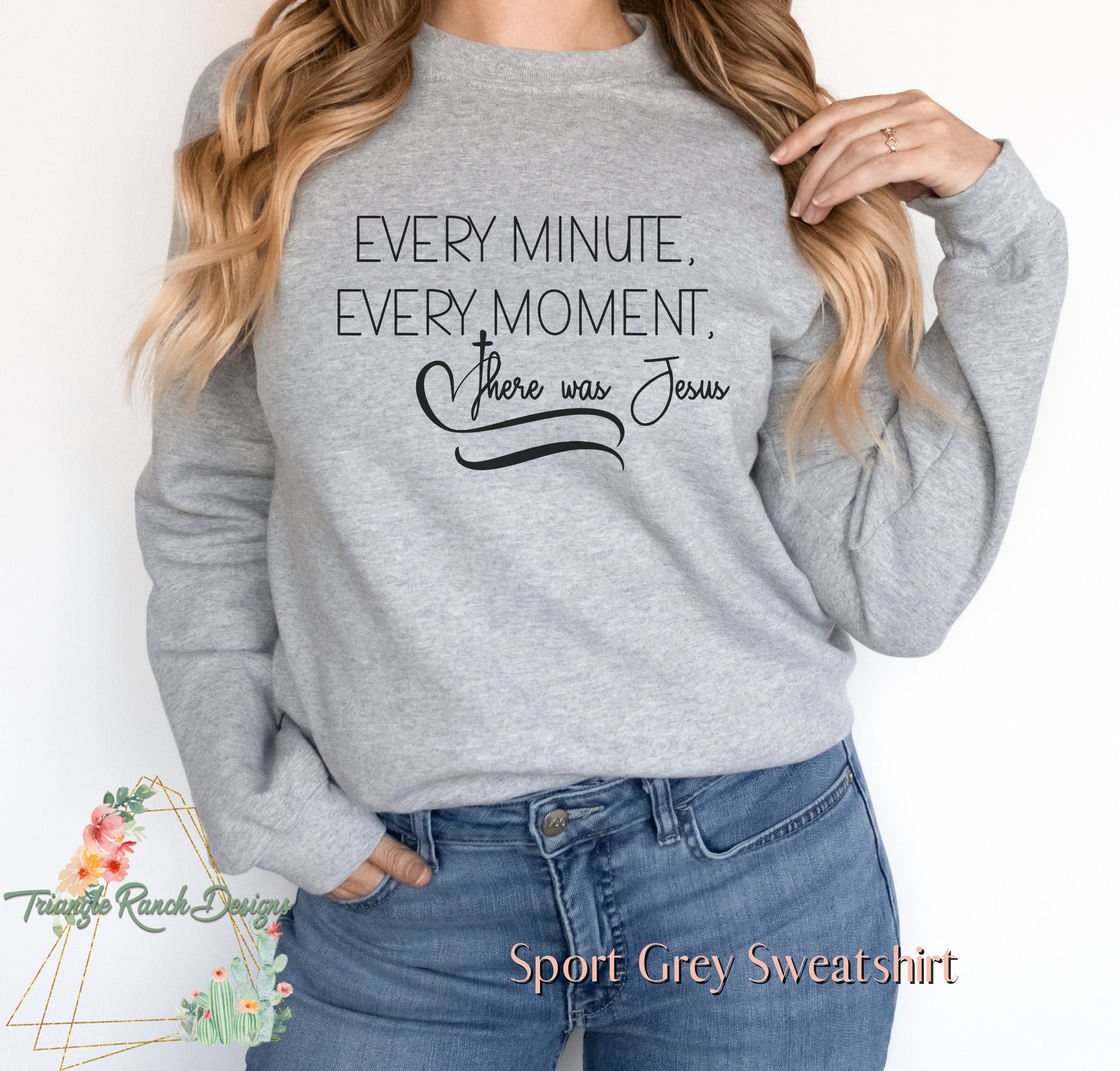 There Was Jesus Sweatshirt Religious Sweater Christian Sweater for Her ...