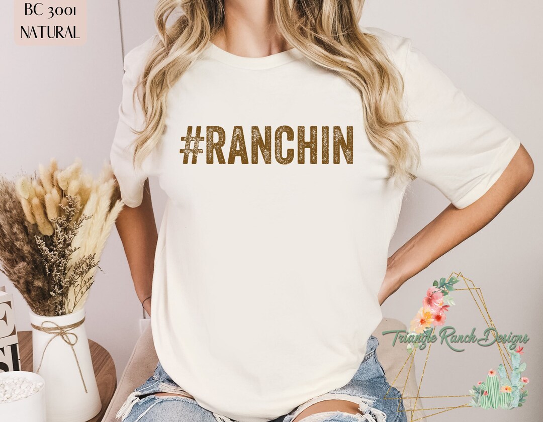 Just Ranching Shirt ranchin Tee Ranch Mama Gift Raising Cows and Kids ...