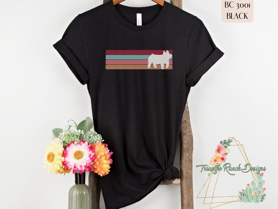 Show Pig Shirt Show Pig Tee Livestock Tee Stock Show T-shirt Show Gilt ...