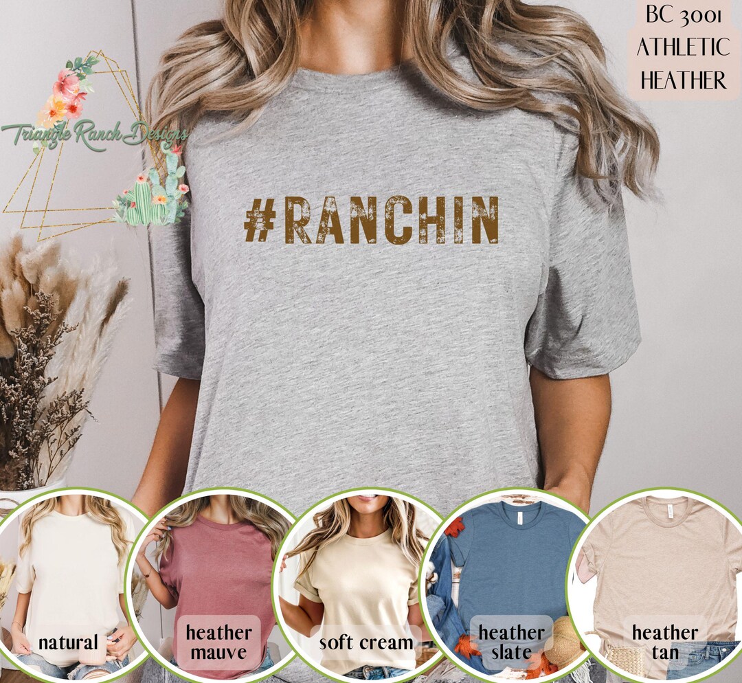 Just Ranching Shirt #ranchin Tee Ranch Mama Gift Raising Cows and Kids ...
